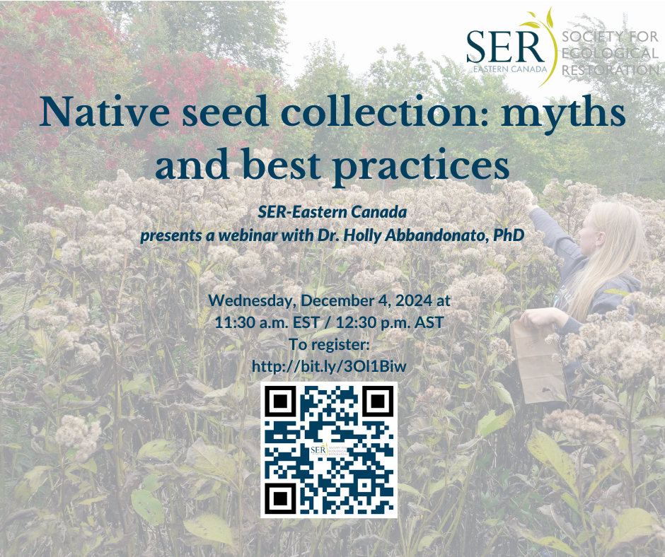Native seed collection: myths and best practices – SER Eastern Canada